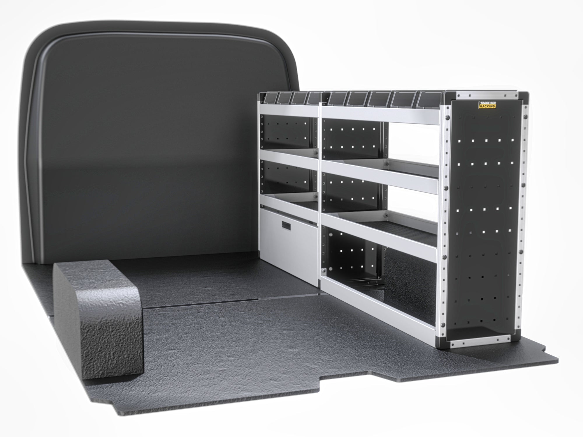 Van Guard Silver Trade Van Racking Package - Offside Volkswagen Transp ...